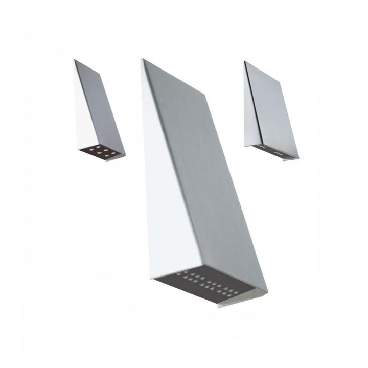 LED WEDGE WALL LIGHT – STAINLESS STEEL - Bondilights