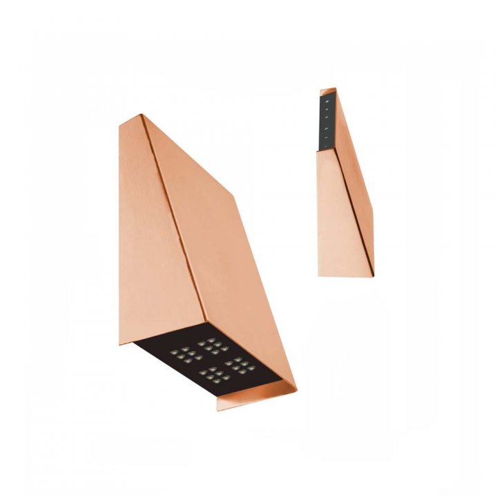 LED Wedge Wall Light Up & Down - Copper | Lighting Supplier